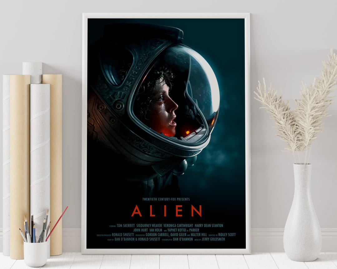 Alien Movie Poster: Ridley Scott Film, Retro Wall Art Print - Etsy