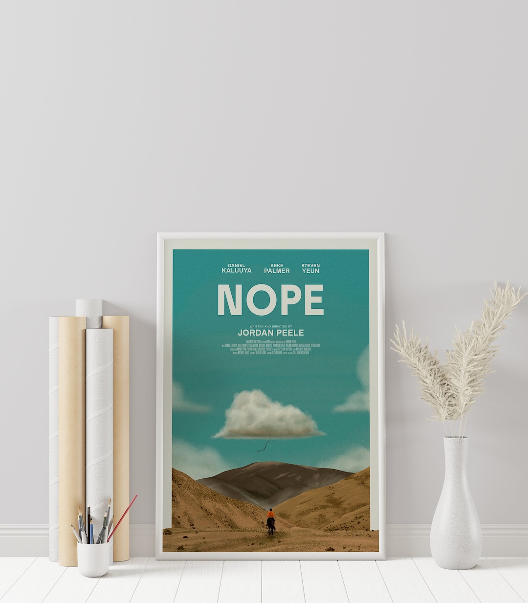 Nope Movie Poster: Jordan Peele, Minimalist Retro Art Print - Etsy