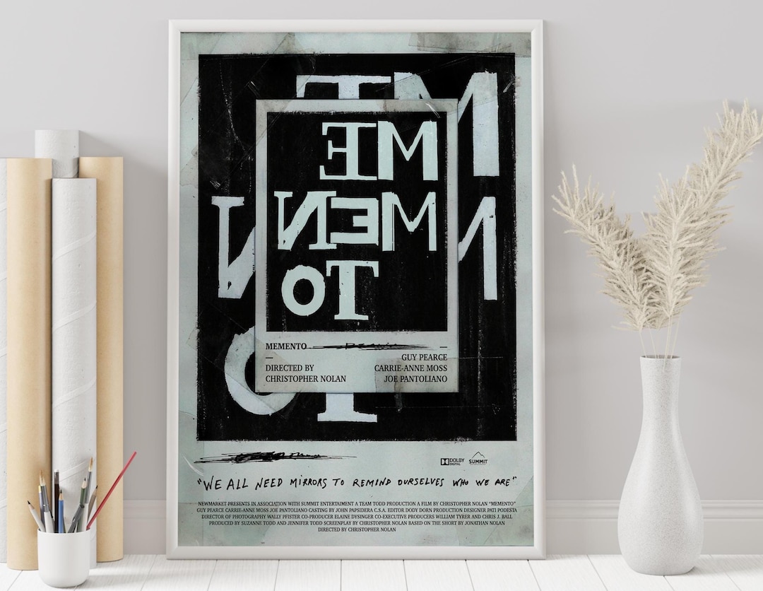 Memento Movie Poster: Christopher Nolan Film, Minimalist Wall Art - Etsy