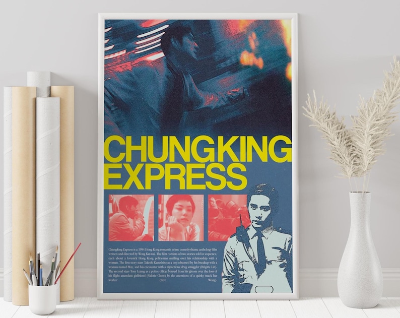 Chungking Express Poster: Wong Kar-wai, Minimalist Movie Wall Art ...