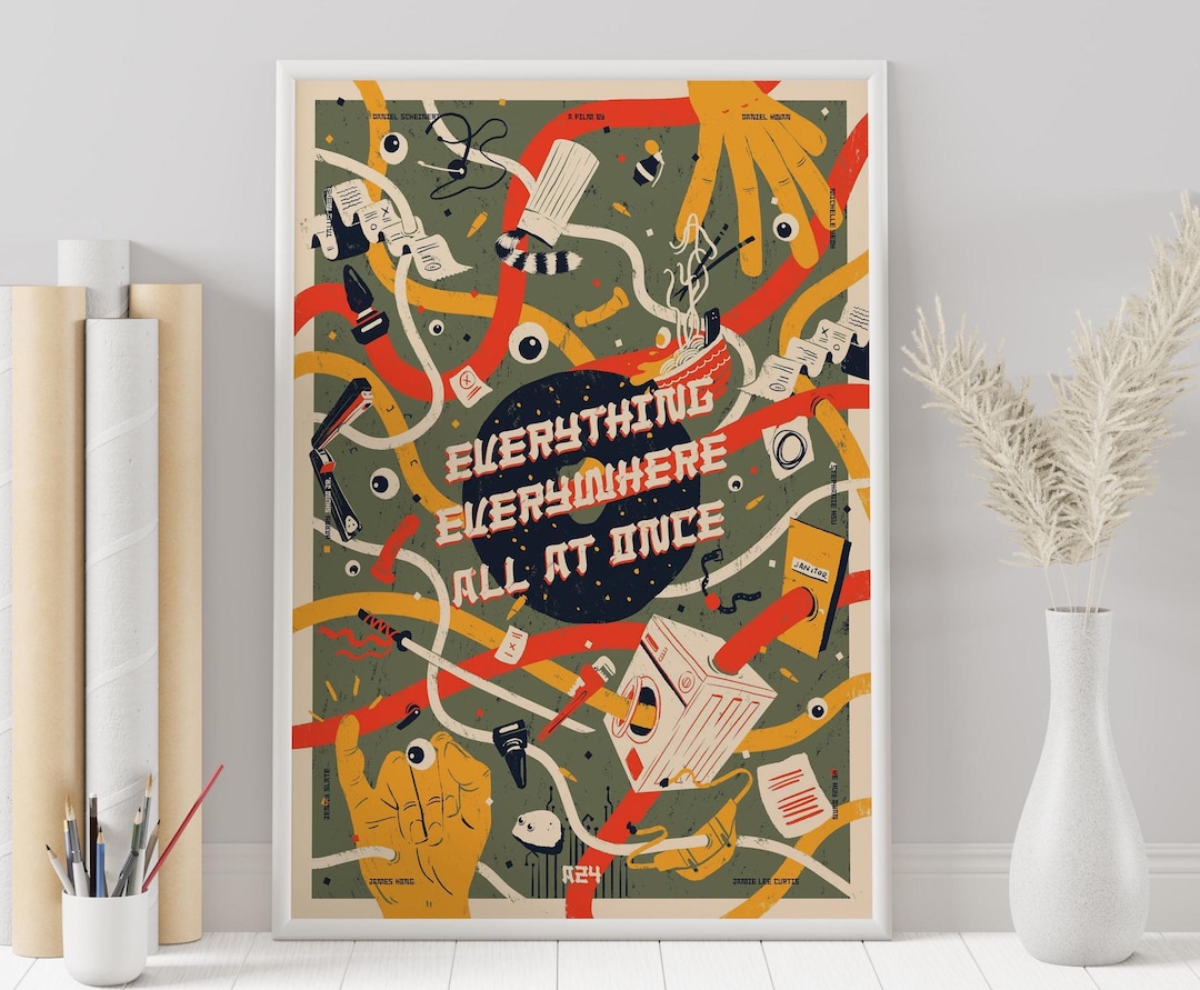 Everything Everywhere All at Once Poster - Dan Kwan - Minimalist Movie ...