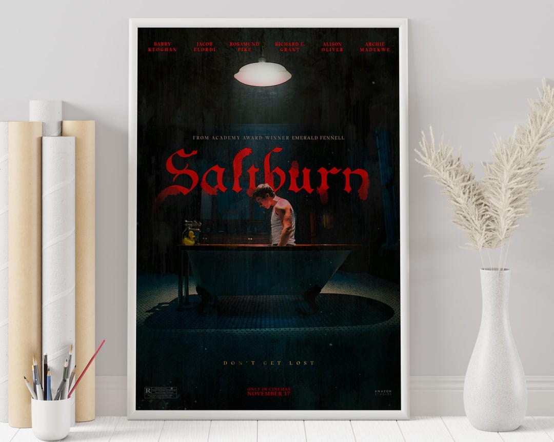 Saltburn Poster - Emerald Fennell - Minimalist Movie Poster - Vintage ...
