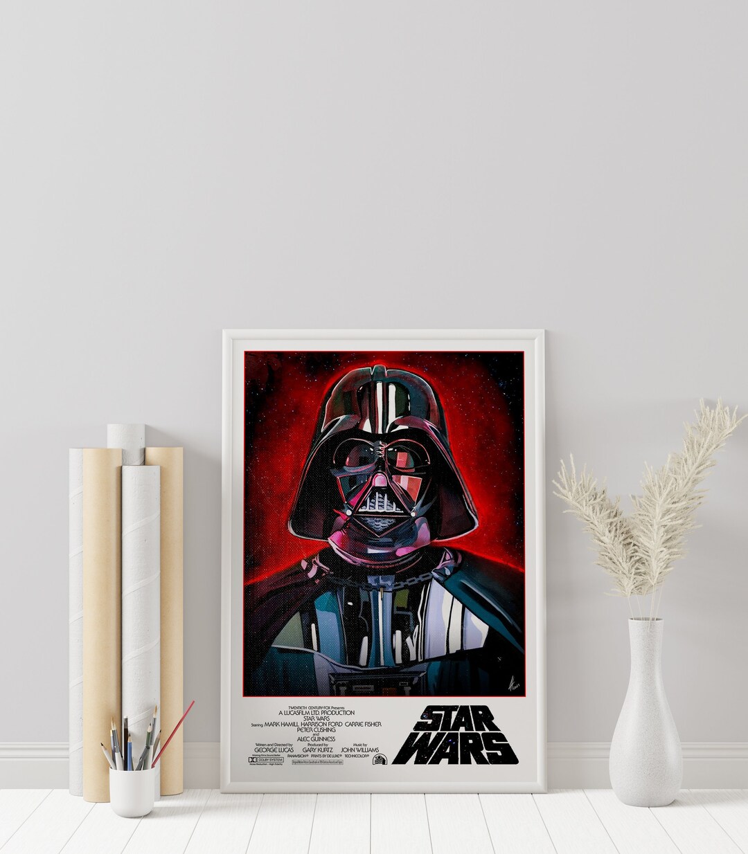 Darth Vader Poster Star Wars Poster Darth Wader Custom Poster ...