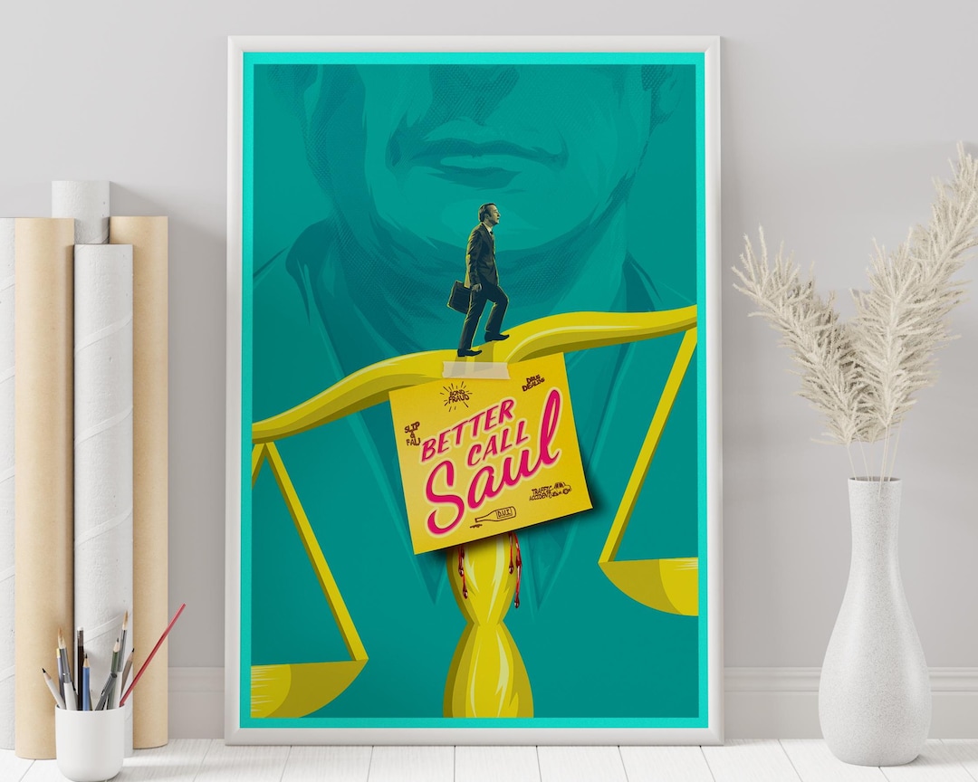 Better Call Saul Poster - Custom Poster - Minimalist Tv Series Poster ...