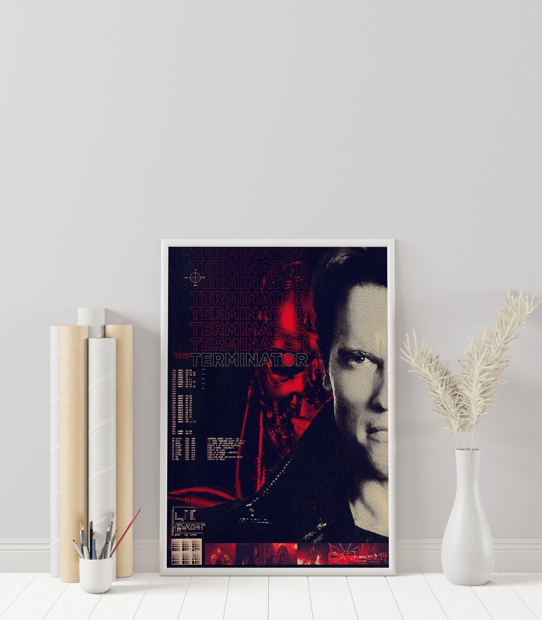 The Terminator Poster - James Cameron - Minimalist Movie Poster ...