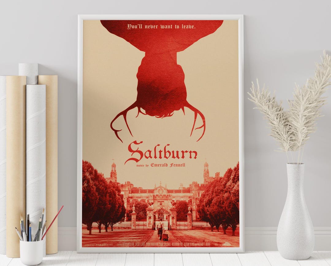 Saltburn Poster - Emerald Fennell - Minimalist Movie Poster - Vintage ...