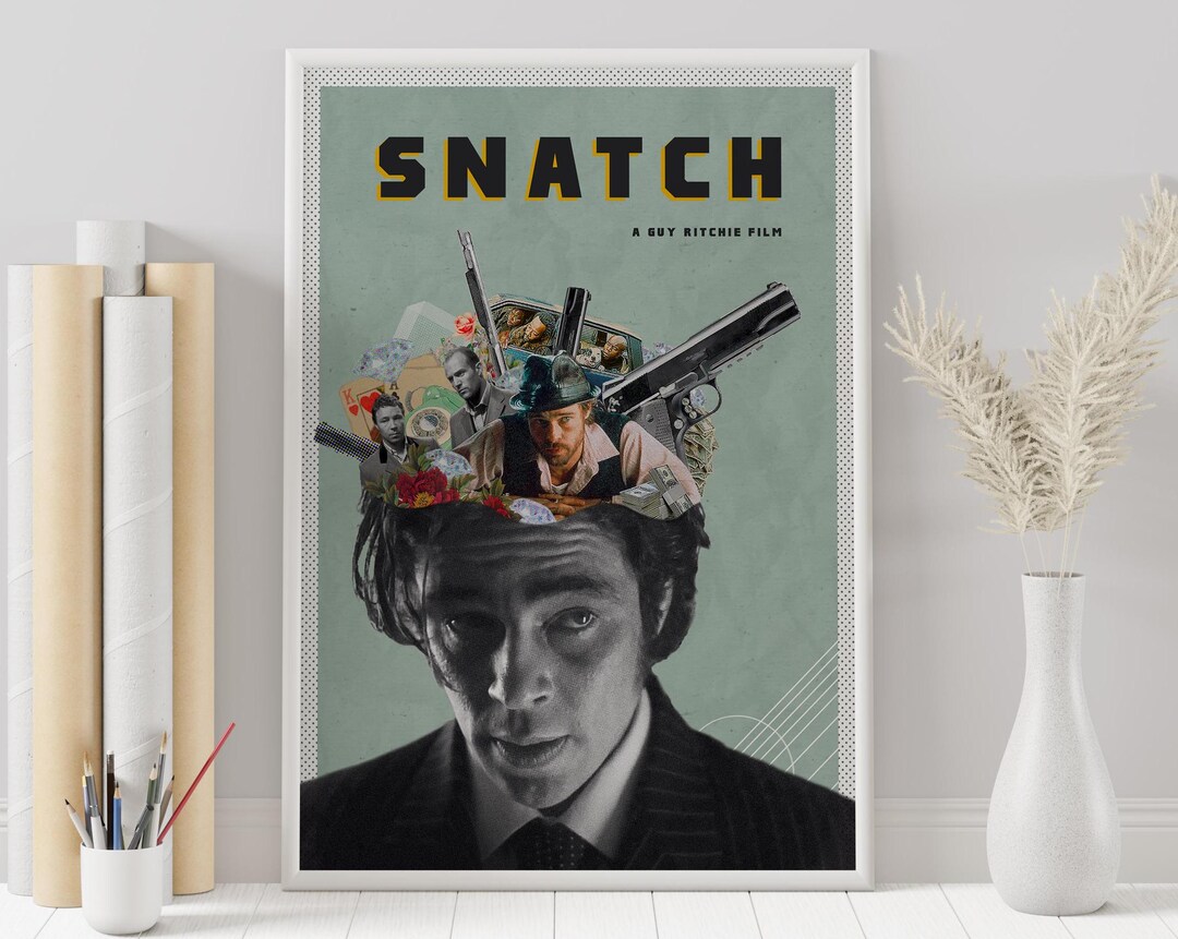Snatch Movie Poster: Guy Ritchie Film, Minimalist Wall Art - Etsy