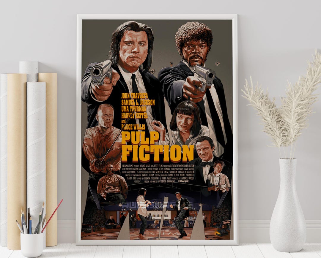 Pulp Fiction Movie Poster: Quentin Tarantino Film Art Print - Etsy