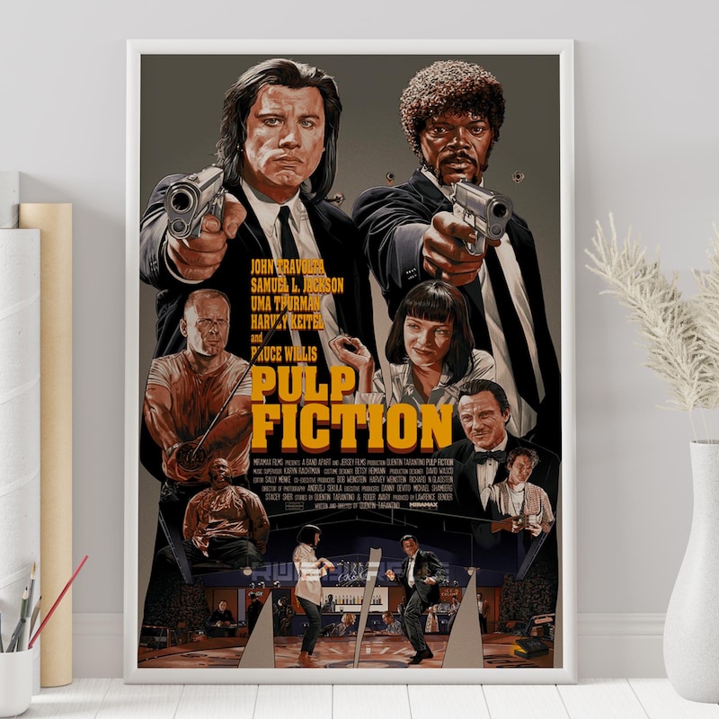 Pulp Fiction Poster - Etsy