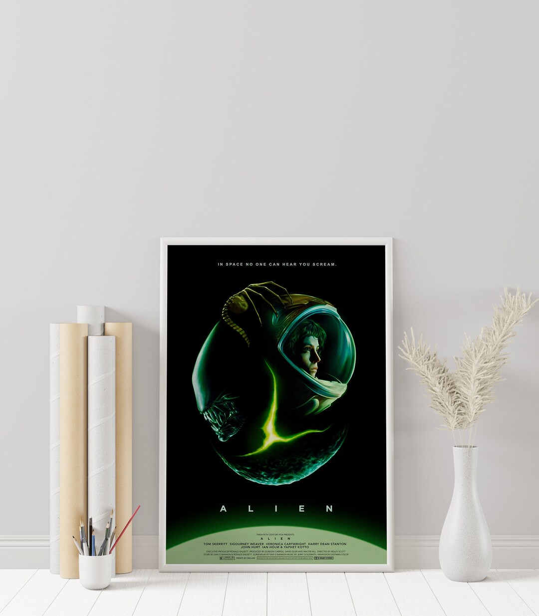 Alien Poster - Aliens Movie - Ridley Scott - Minimalist Movie Poster ...