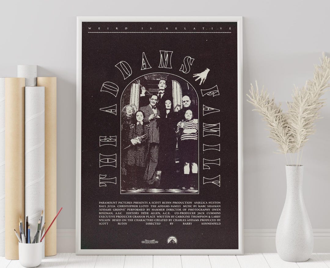 The Addams Family Poster - Barry Sonnenfeld - Custom Poster ...