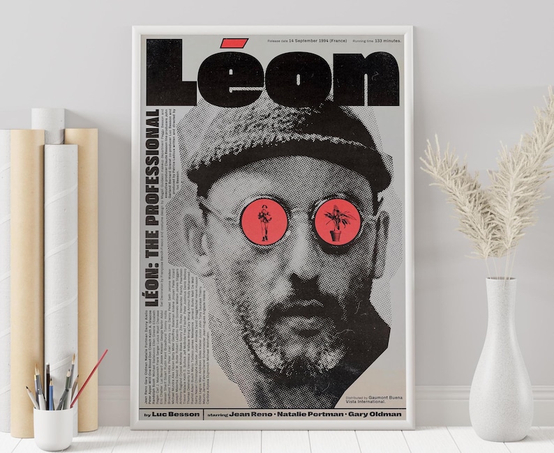 Leon: the Professional Movie Poster - Minimalist Wall Art Print - Etsy