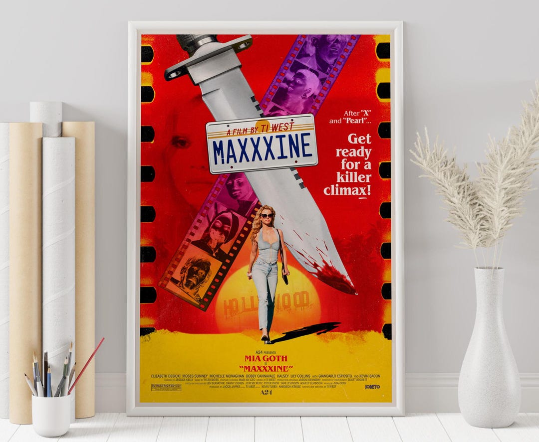 Maxxxine Movie Poster: Ti West Film, Vintage Wall Art - Etsy