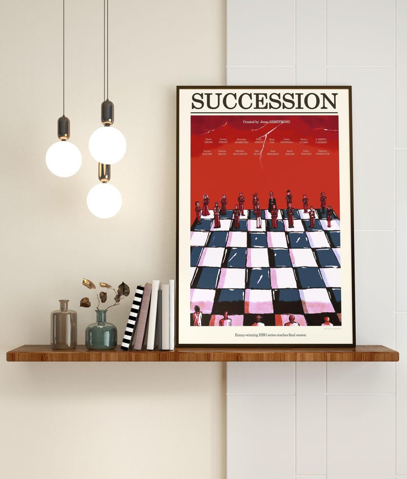Succession Poster: Minimalist TV Series Wall Art Print - Etsy