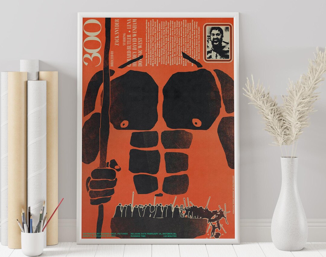 300 Movie Poster - Zack Snyder - Custom Poster - Minimalist Movie ...