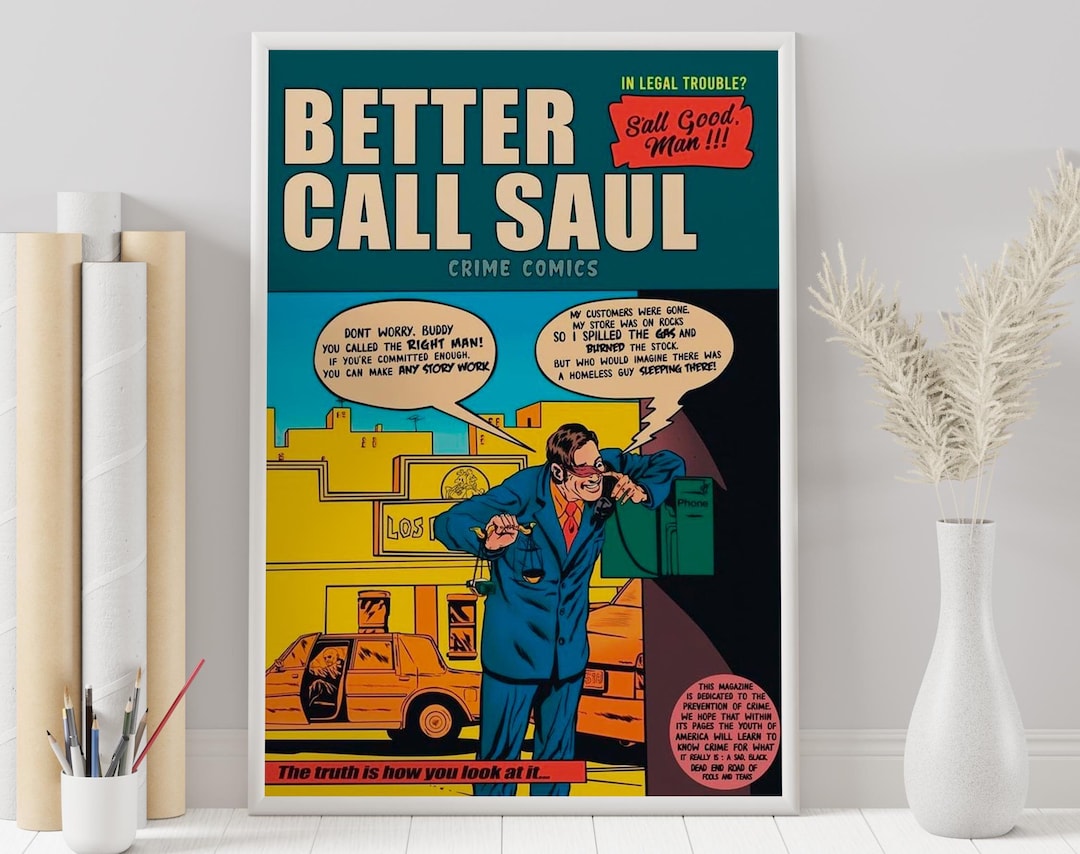 Better Call Saul Poster: Minimalist TV Series Wall Art - Etsy