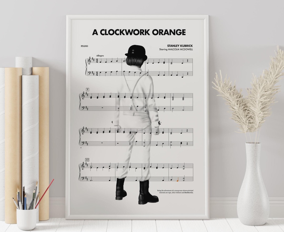 A Clockwork Orange Poster: Stanley Kubrick Movie Art Print - Etsy