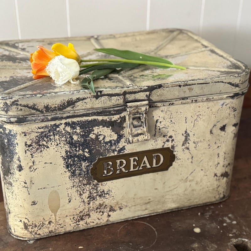 Tin Bread Box - Etsy