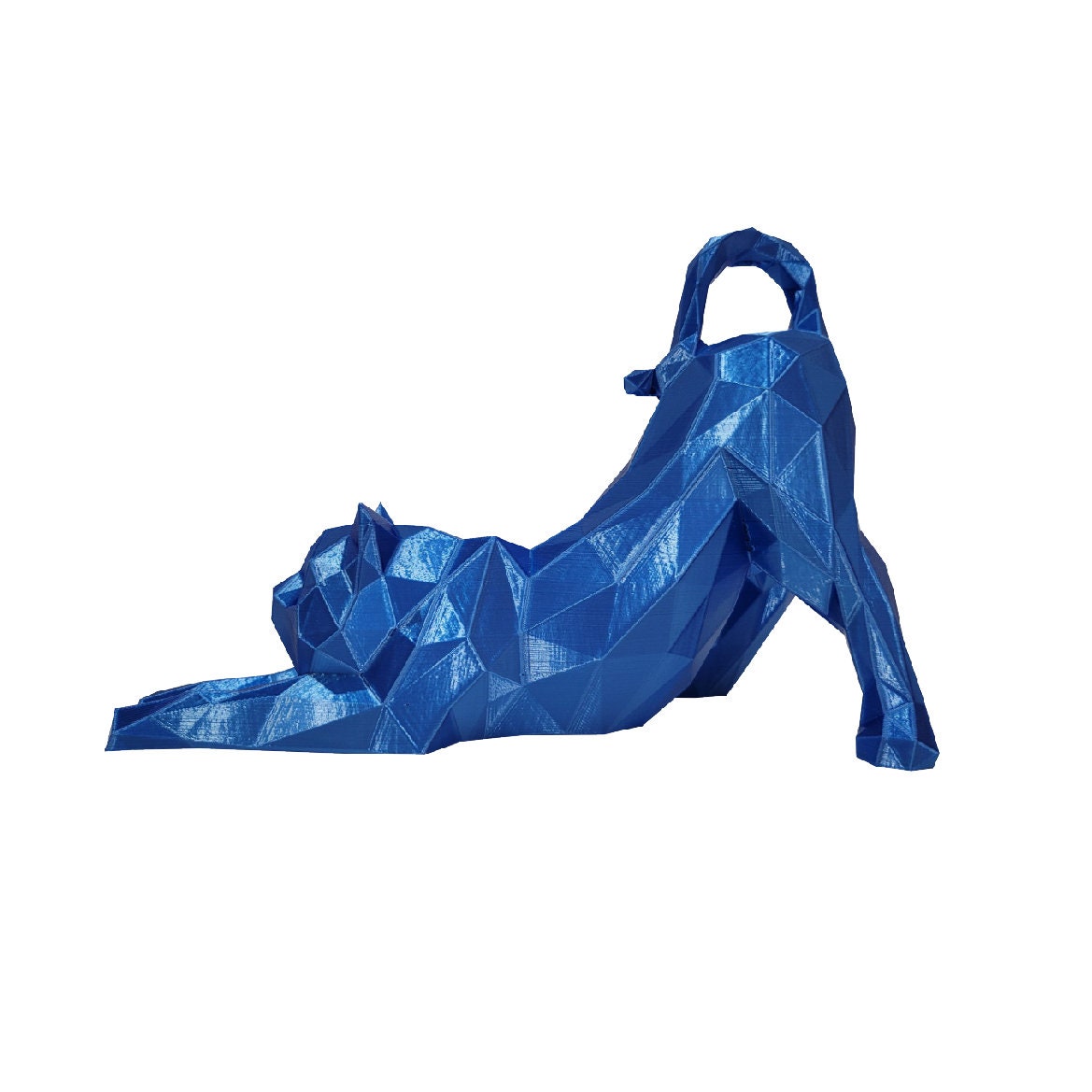 KUGAR: 3D Printed Low Poly Puma cougar Figurine, Polygonal Mountain ...
