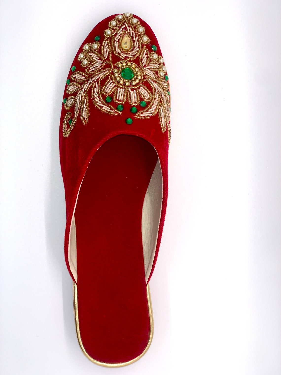 Red Velvet Shoes - Etsy