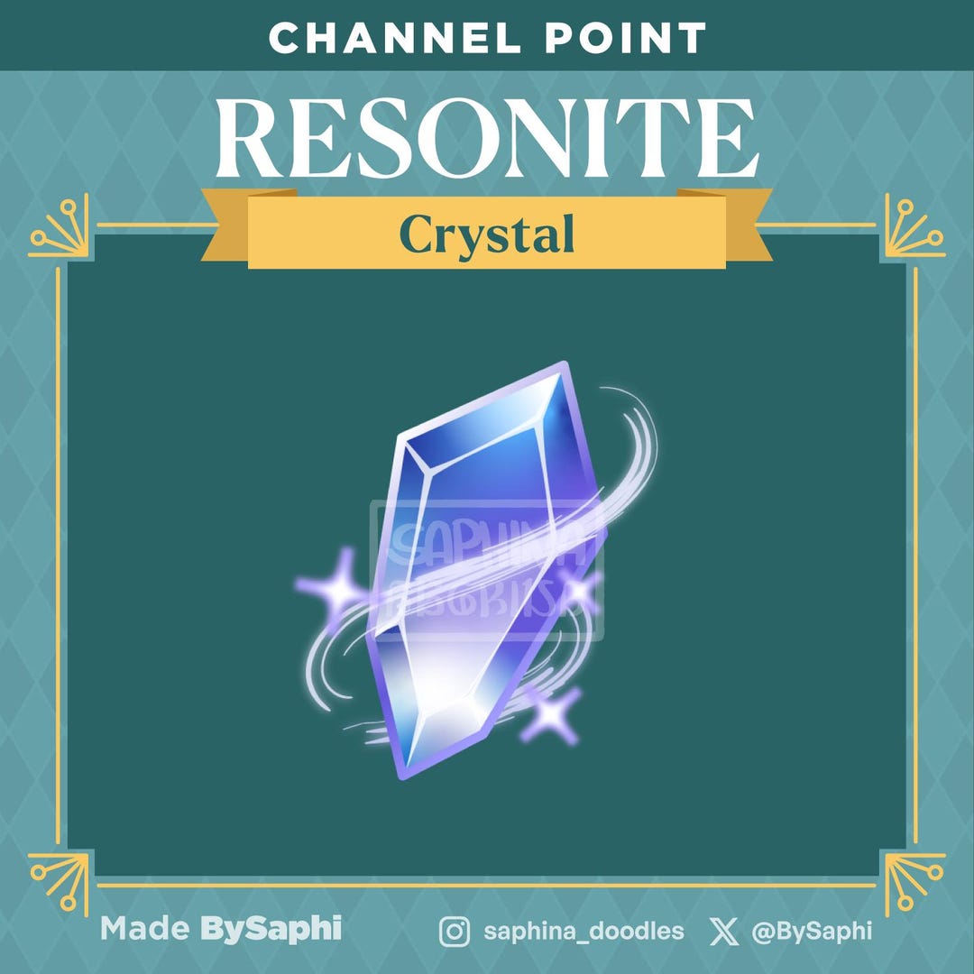 Infinity Nikki Resonite Crystal Twitch Channel Point - Etsy