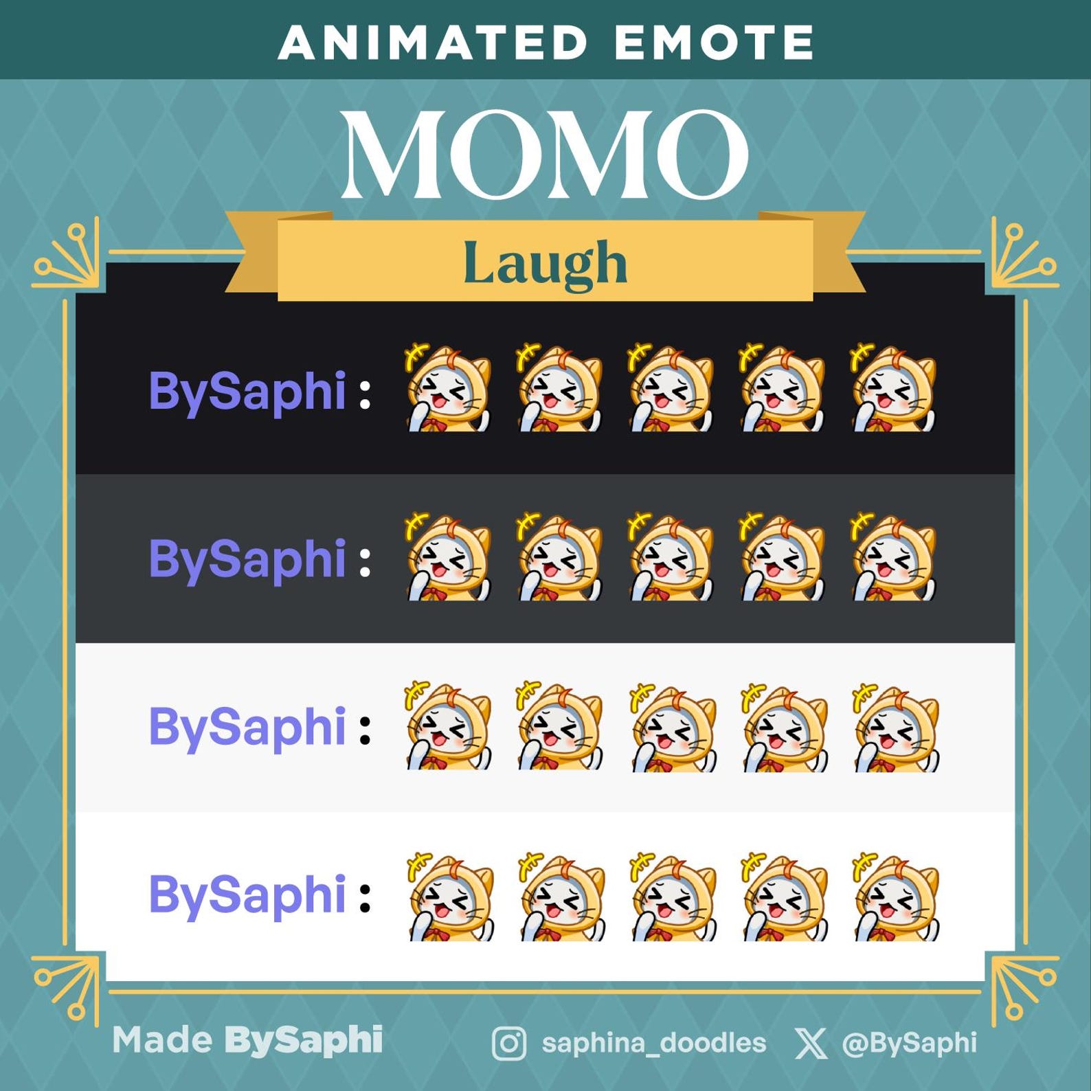 Infinity Nikki Momo Laugh Animated Emote | Twitch, Discord, Etc. - Etsy