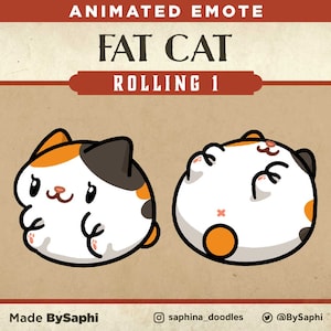 Final Fantasy Fat Cat Rolling 1 Animated Emote | Twitch, Discord, Etc ...