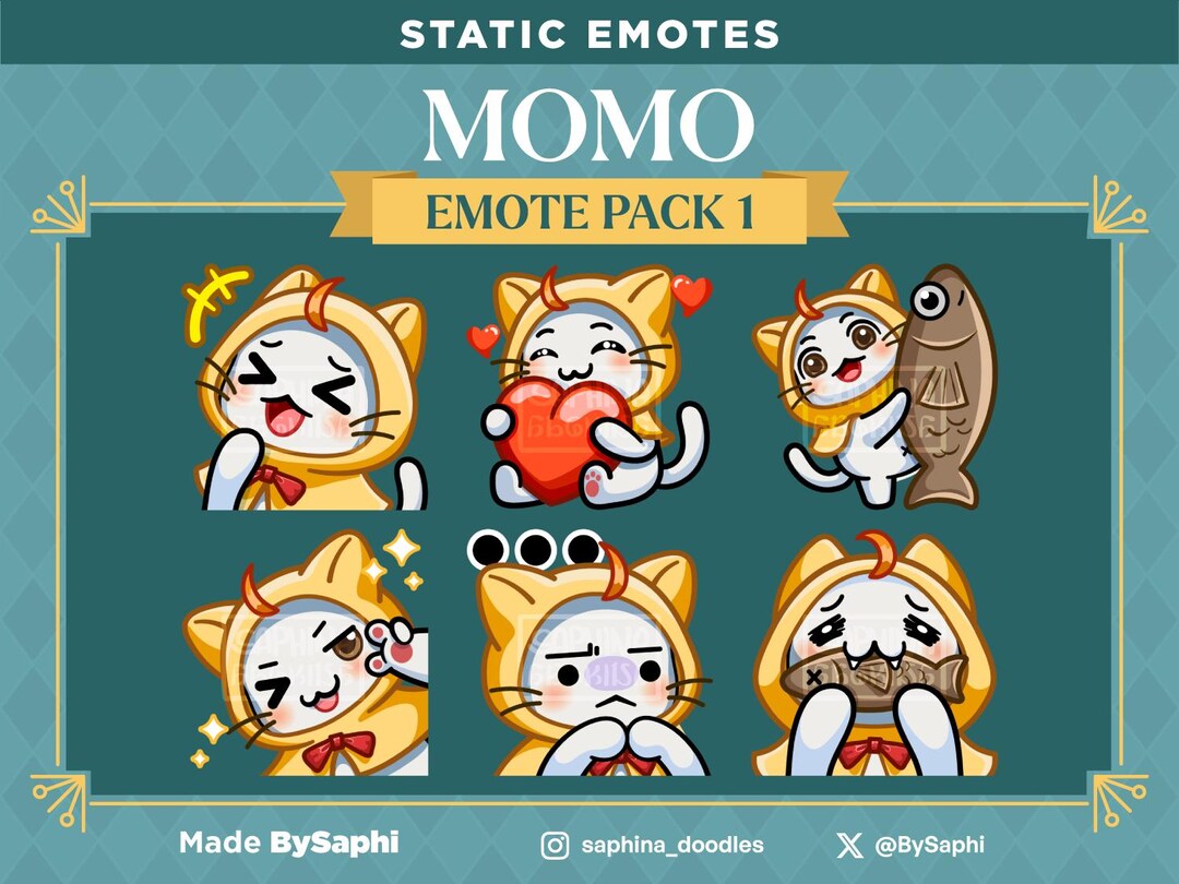 Infinity Nikki Momo Emote Pack 1 | Twitch, Discord, Etc. - Etsy