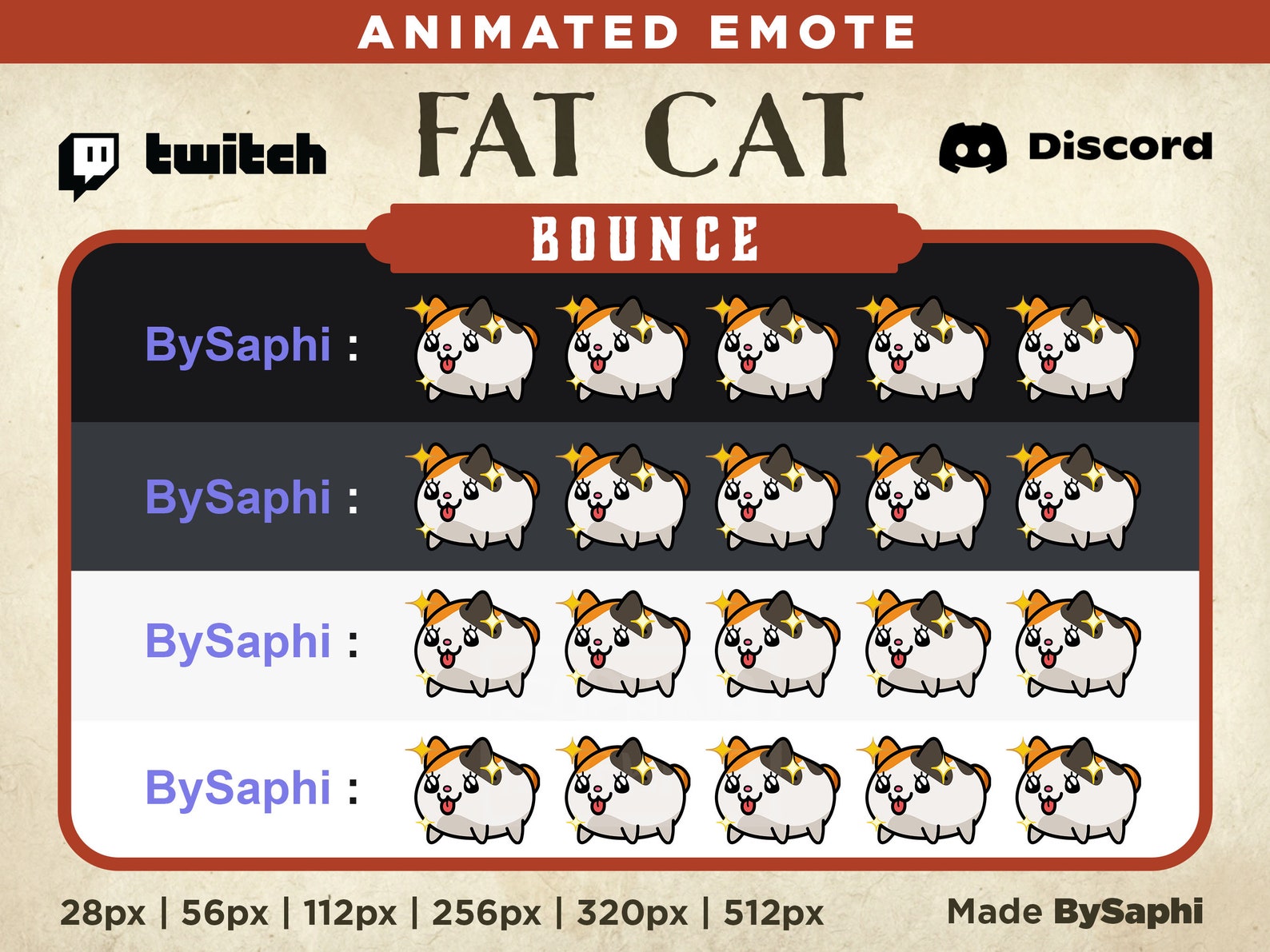 FFXIV Fat Cat Bounce Emote | Twitch, Discord, Etc. - Etsy