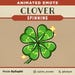 Spinning Four-leaf Clover Animated Emote | Twitch, Discord, Etc. - Etsy