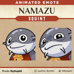 FFXIV Namazu Squint Animated Emote | Twitch, Discord, Etc. - Etsy