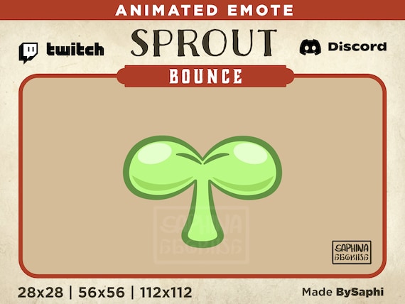 FFXIV Sprout Bounce Emote Discord Twitch Etc. - Etsy