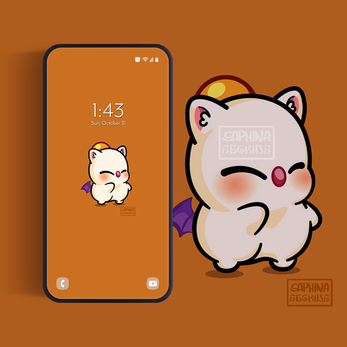 Final Fantasy Moogle Dance Animated Android Phone Wallpaper - Etsy