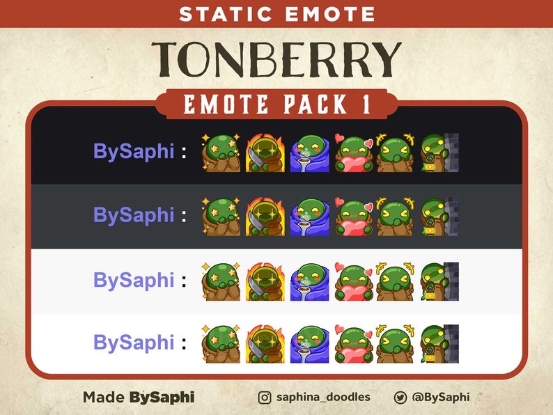 Final Fantasy Tonberry Emote Pack 1 | Twitch, Discord, Etc. - Etsy