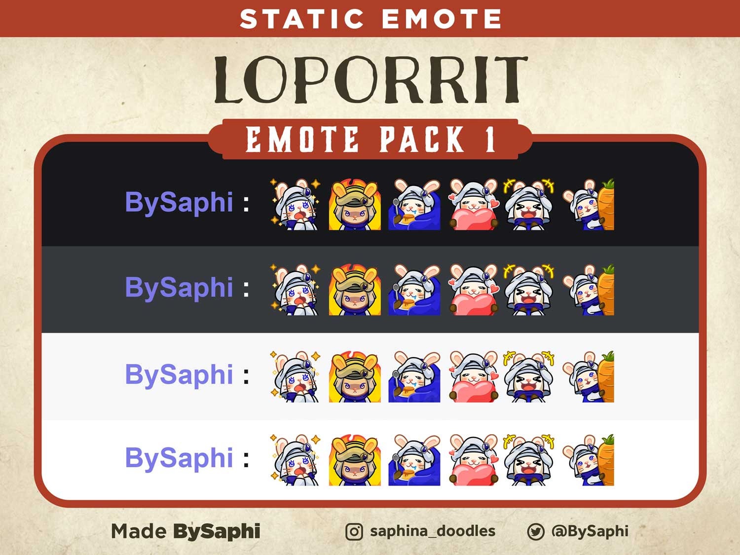 FFXIV Loporrit Emote Pack 1 | Twitch, Discord, Etc. - Etsy