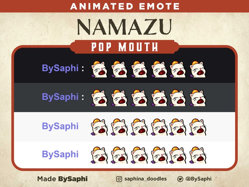 FFXIV Moogle Pop Mouth Animated Emote | Discord, Twitch, Etc. - Etsy
