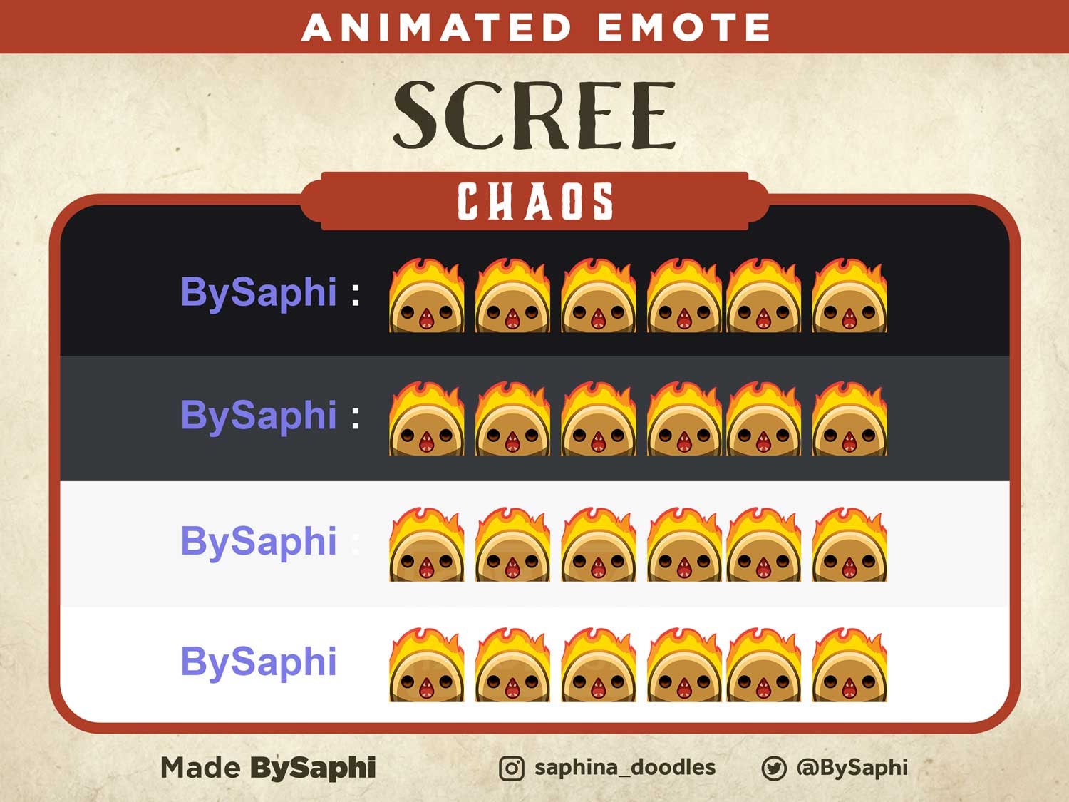 FFXIV Scree Chaos Animated Emote | Discord, Twitch, Etc. - Etsy