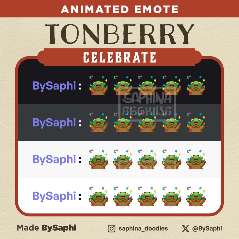 Final Fantasy Tonberry Celebrate Animated Emote | Twitch, Discord, Etc ...