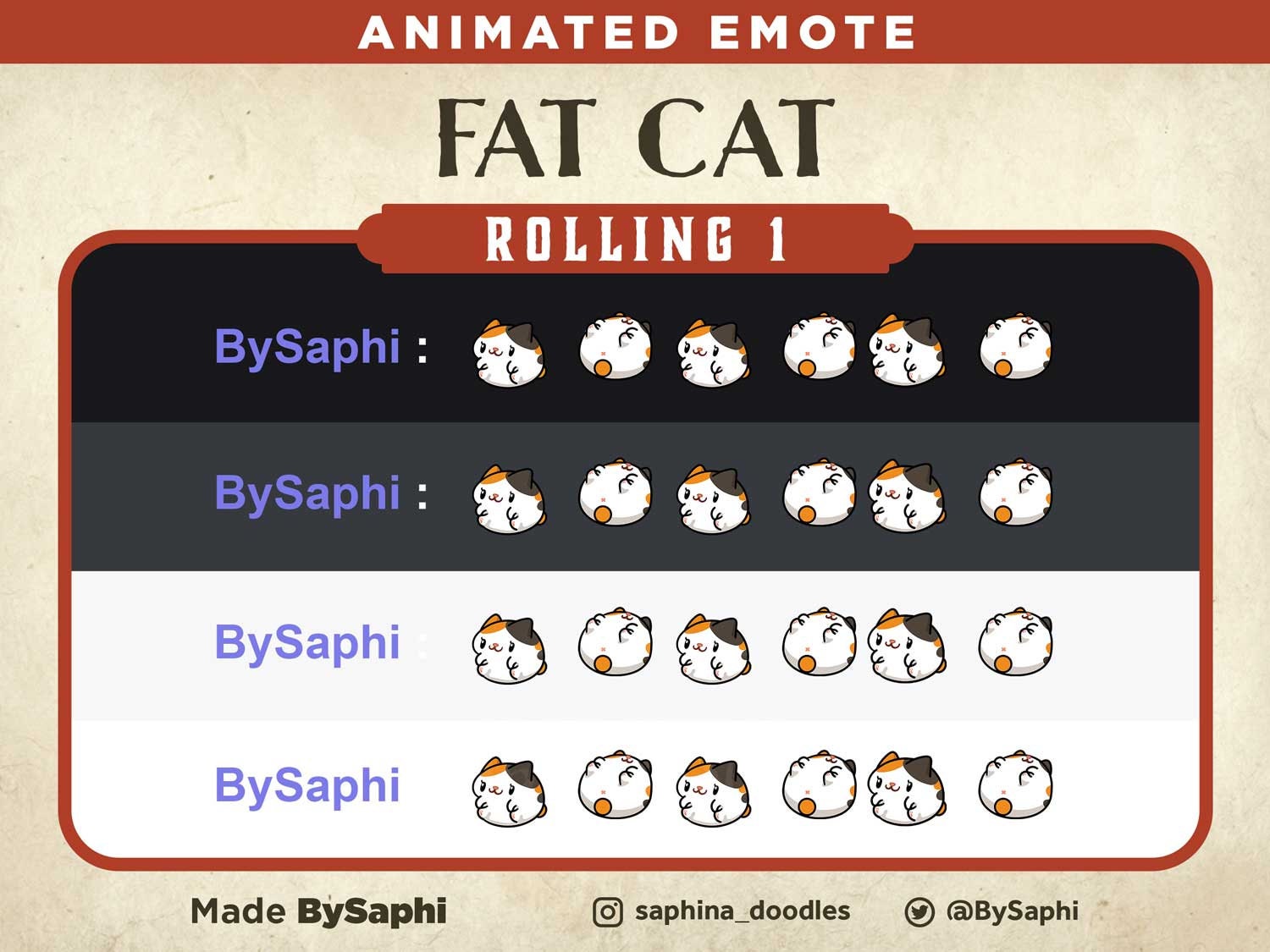 Final Fantasy Fat Cat Rolling 1 Animated Emote Twitch, Discord, Etc. - Etsy