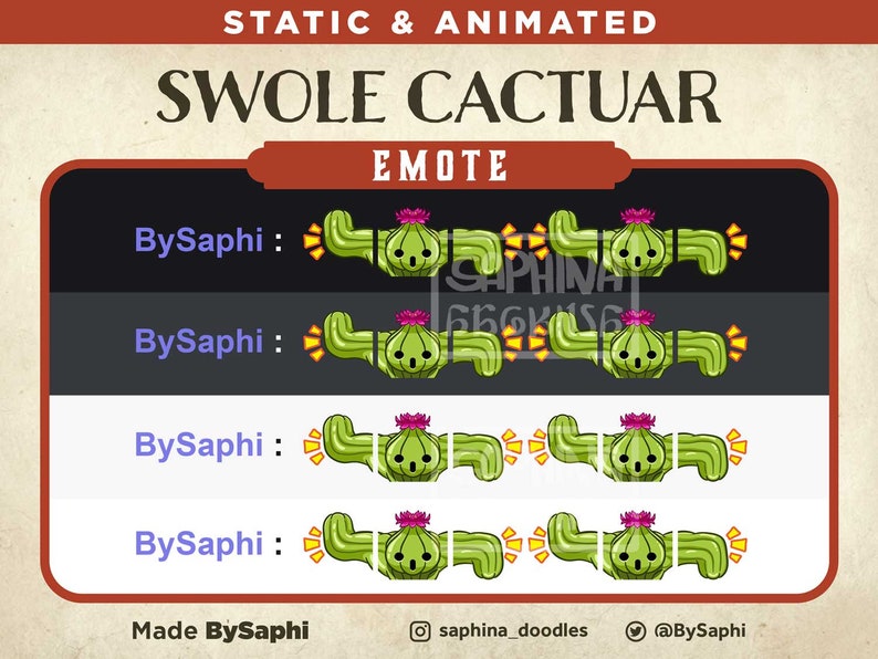 Final Fantasy Swole Cactuar Tankard Barreltender Emote | Twitch ...