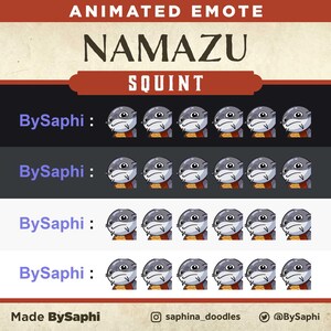 FFXIV Namazu Squint Animated Emote | Twitch, Discord, Etc. - Etsy