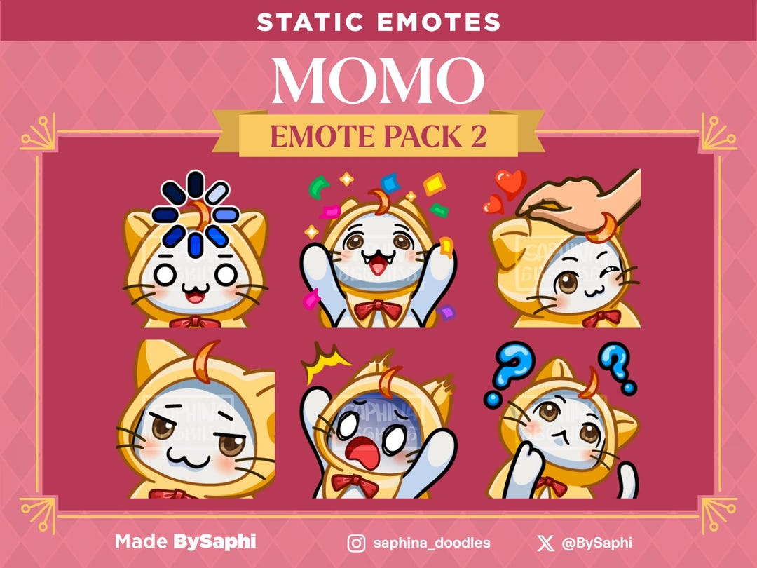Infinity Nikki Momo Emote Pack 1 | Twitch, Discord, Etc. - Etsy