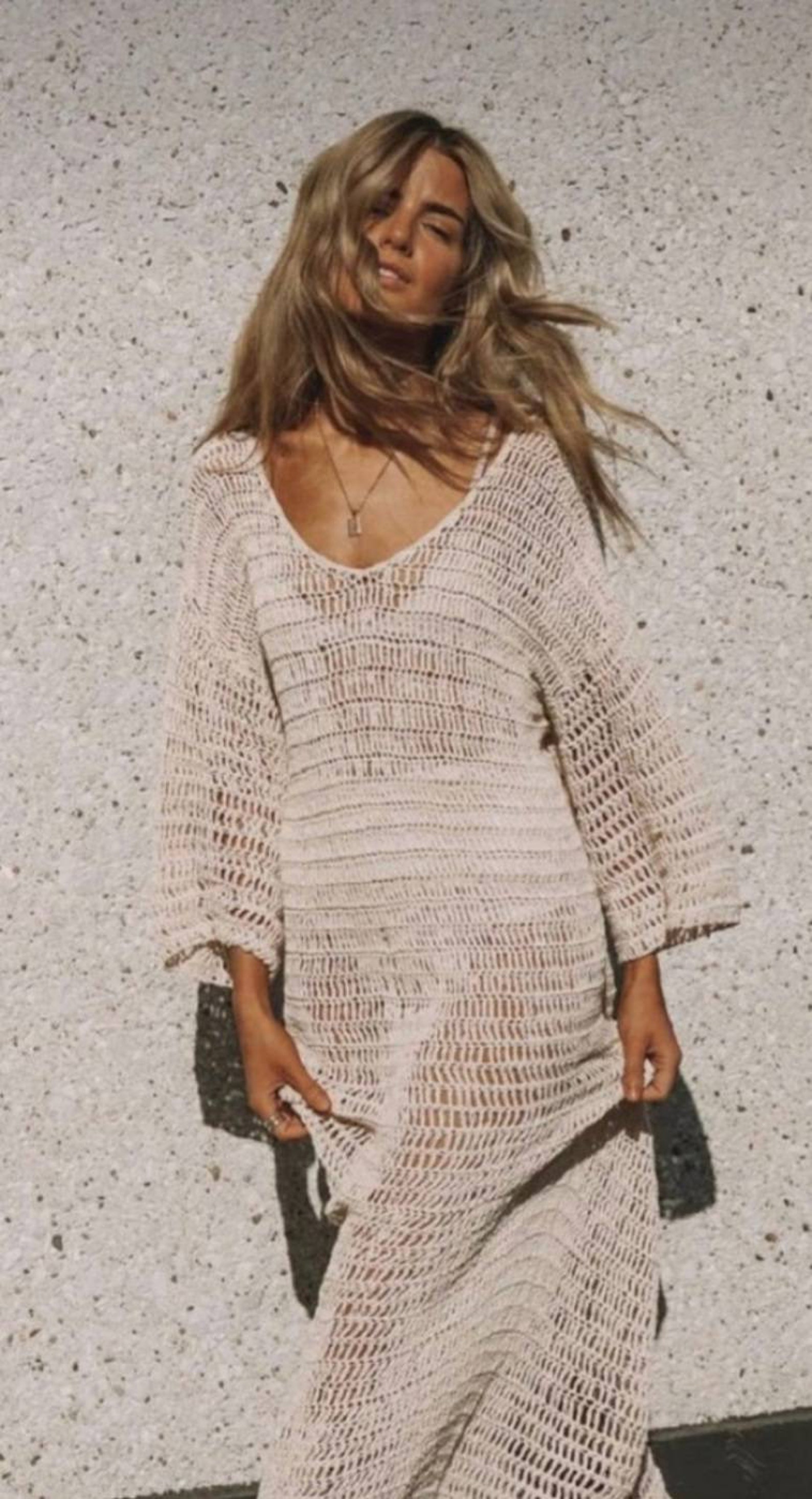 Crochet Romantic Dress Boho Hippie Festival Dress. - Etsy