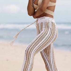 Crochet Beach Bohem Lace Top and Pants. - Etsy