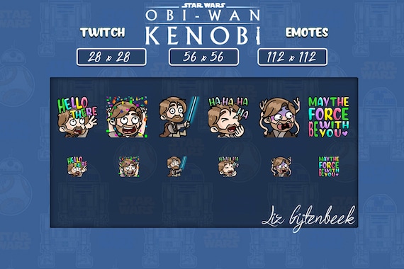 Direct Download Star Wars Obi Wan Kenobi Twitch Emotes - Etsy