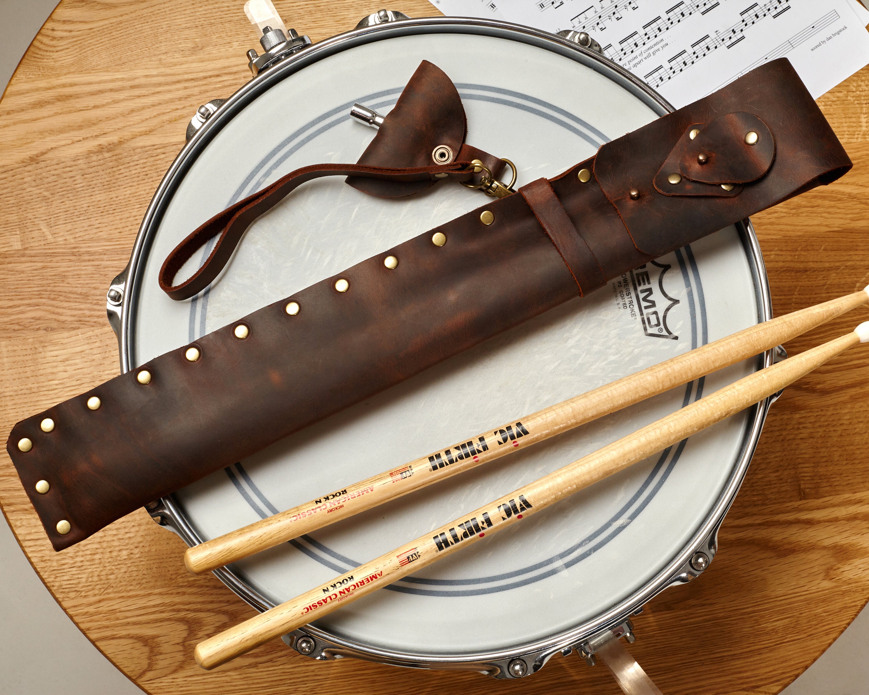 Custom Drumstick Pouch, Personalized Drumstick Bag, Drummer Leather Bag ...