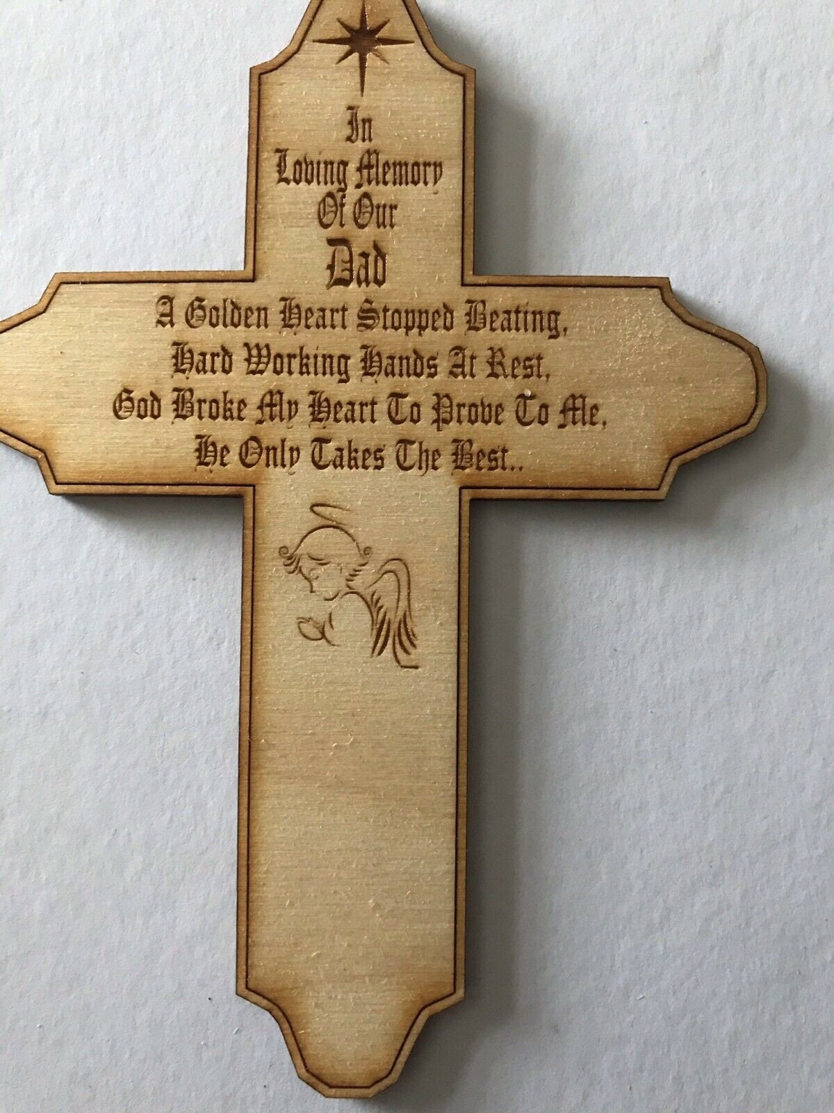 Memorial Cross Grave Marker - Etsy
