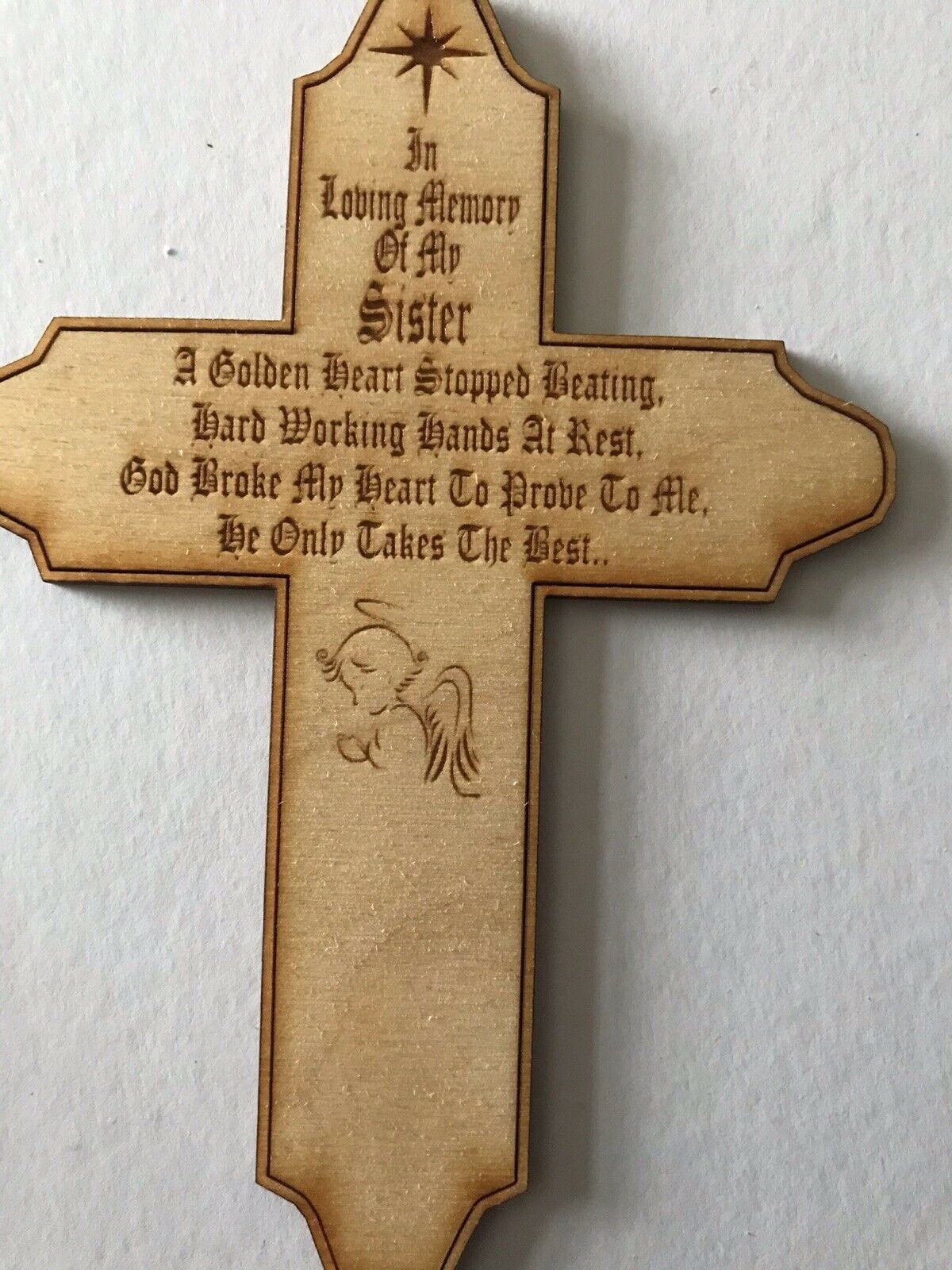 Memorial Cross Grave Marker - Etsy