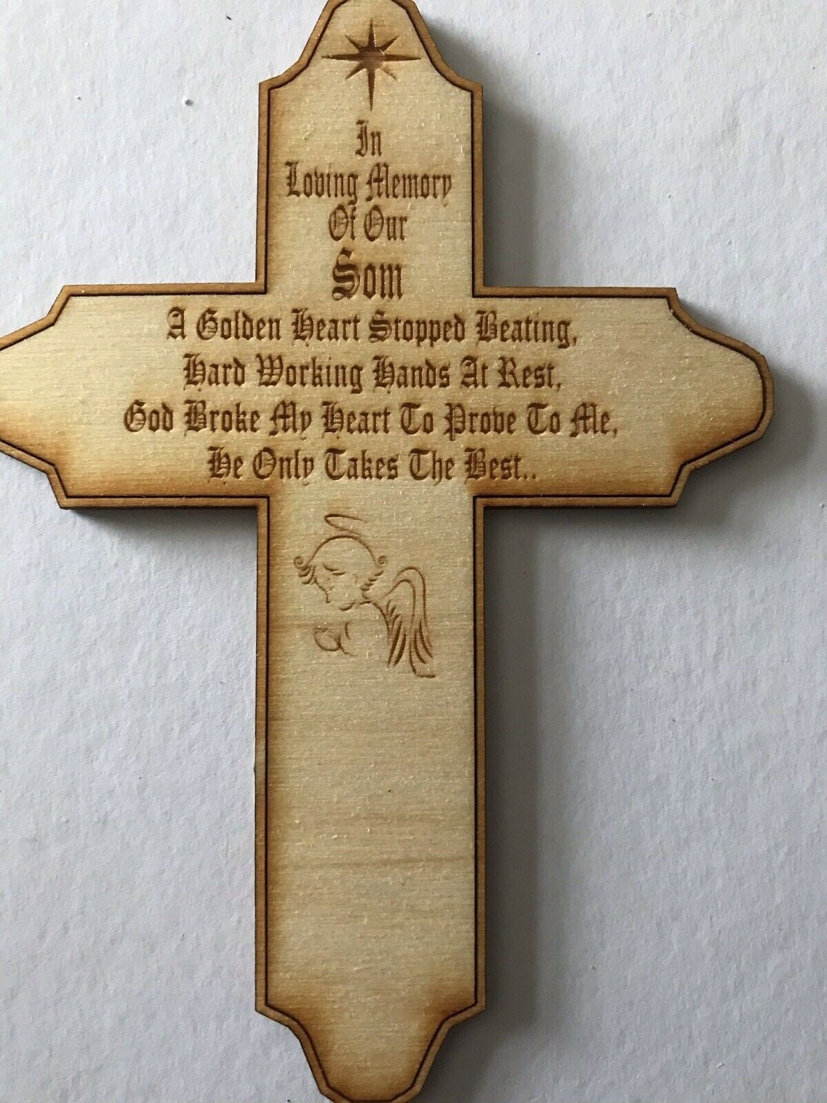 Memorial Cross Grave Marker - Etsy