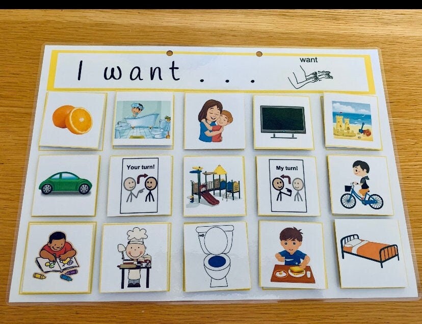 Communication Board Velcro | Etsy